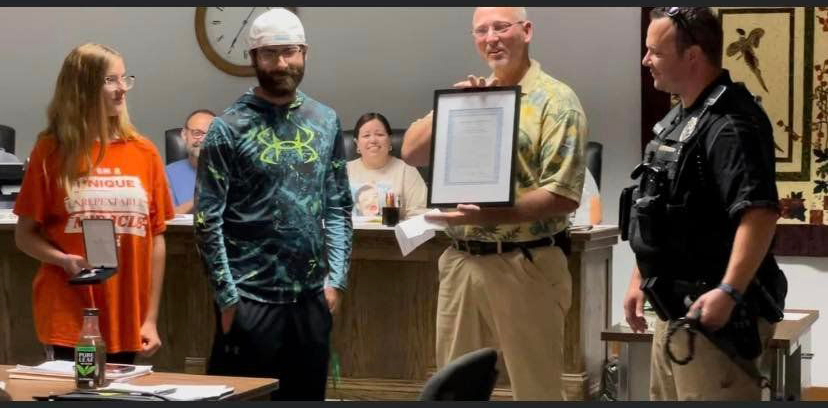 Sebewaing Police Officer Andrew Gokey awarded prestigious medal