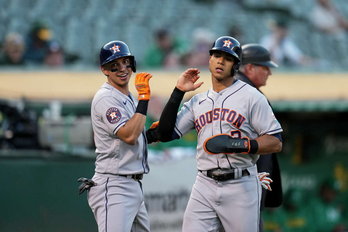 J.P. France goes deep in Houston Astros' win over Oakland A's