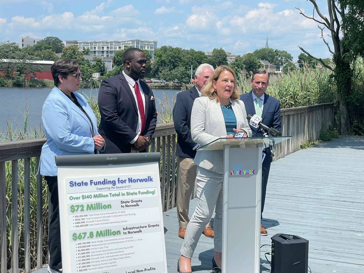 Norwalk celebrate $140 million in state aid for city, nonprofits