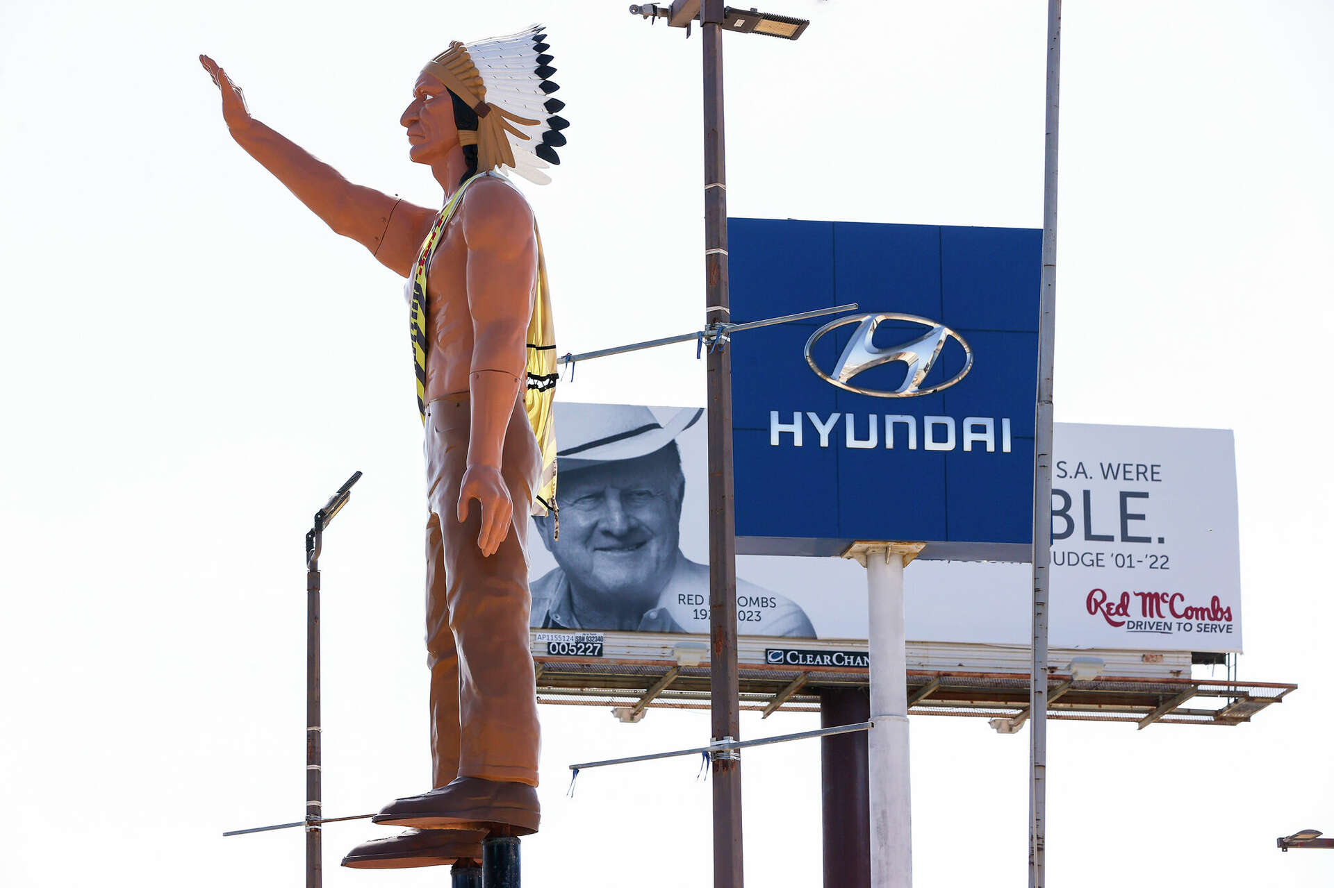 San Antonio’s McCombs Indian statue coming down after 40-plus years