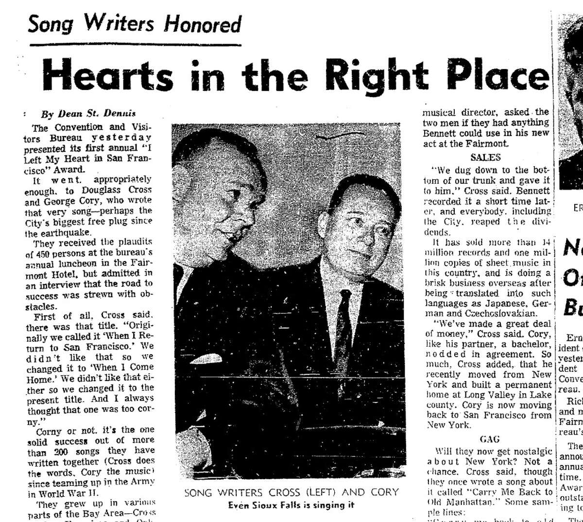 Story behind Tony Bennett’s ‘I Left My Heart in San Francisco’