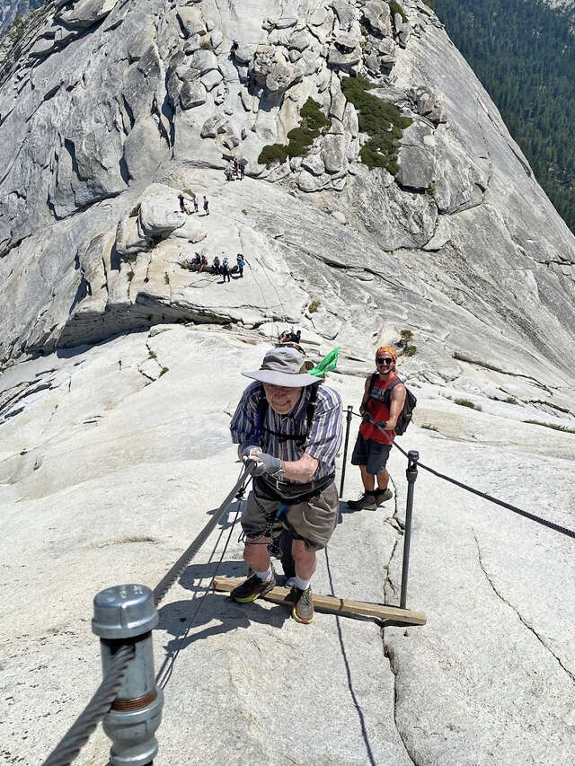 ‘He’s stubborn as a mule’ 93-year-old summits Yosemite’s Half Dome