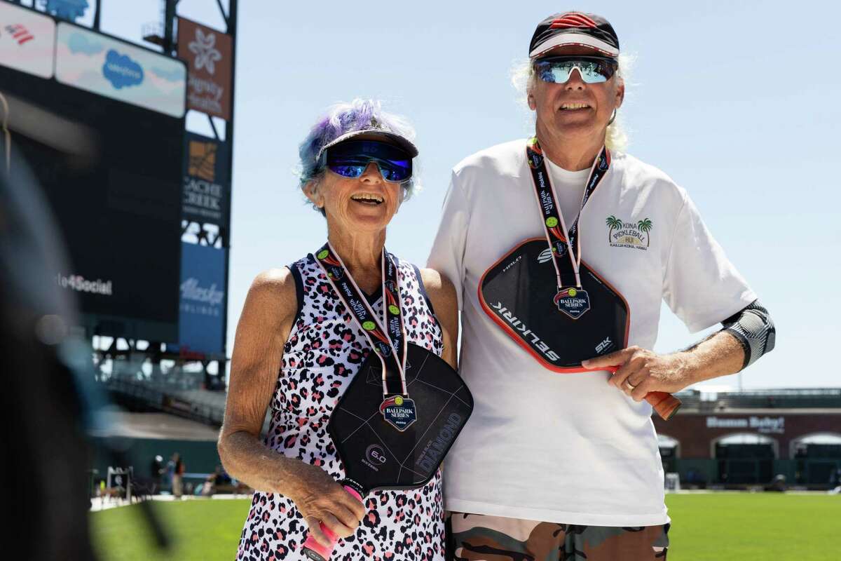 Pickleball players pursue passion in tournament at SF Giants stadium