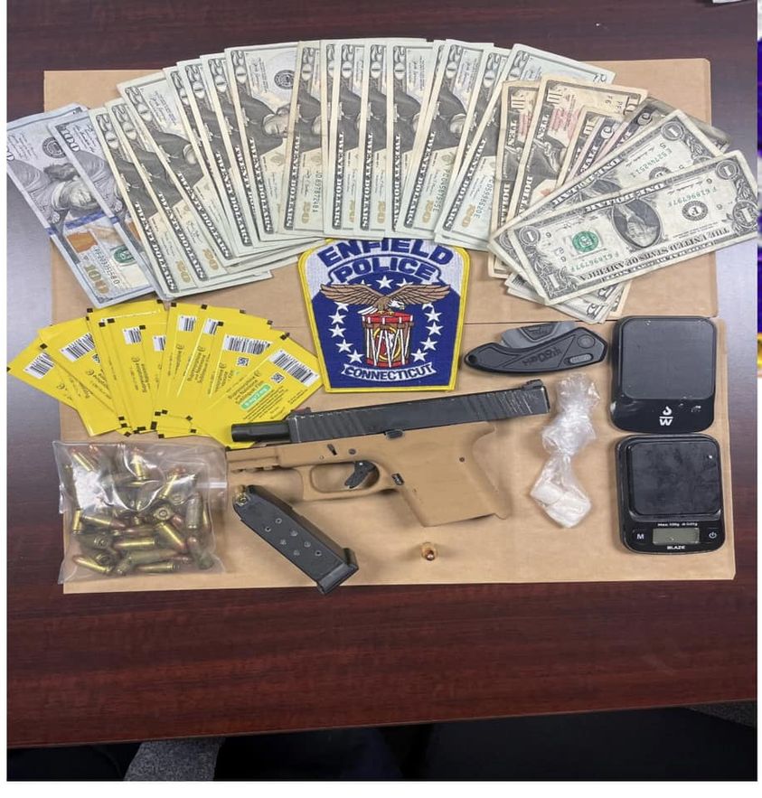 Police: Enfield traffic stop leads to discovery of drugs, ghost gun