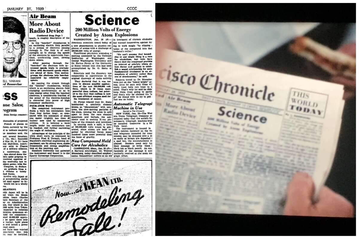 The truth behind the Chronicle headlines in ‘Oppenheimer’