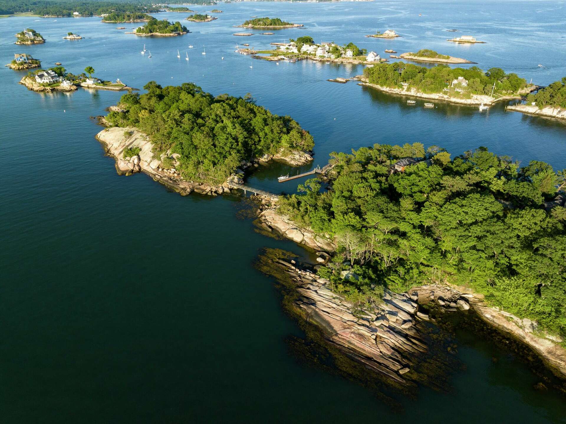 Hiking Connecticut's Trolley Trail offers views of the Thimble Islands