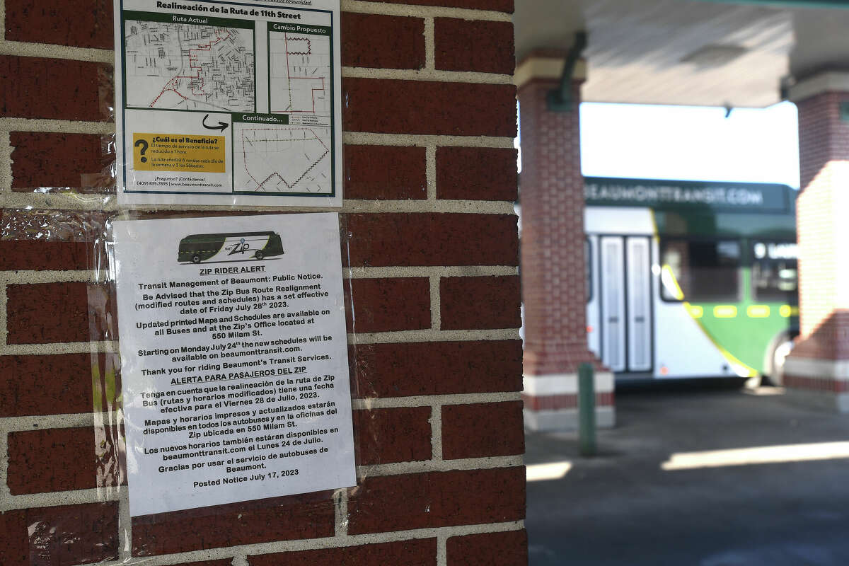 Beaumont Transit has made realignments to 5 of its routes