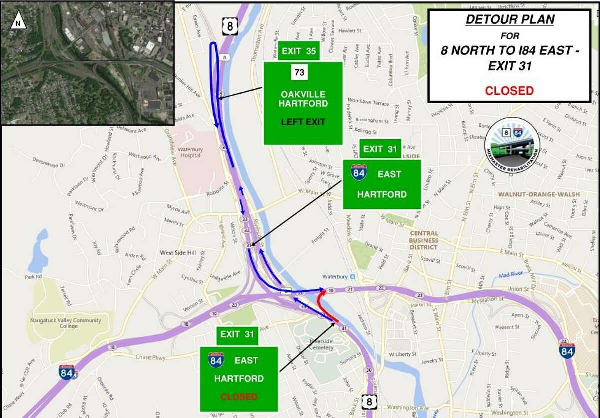 DOT: Mixmaster work in Waterbury will close Route 8 exit for 6 weeks