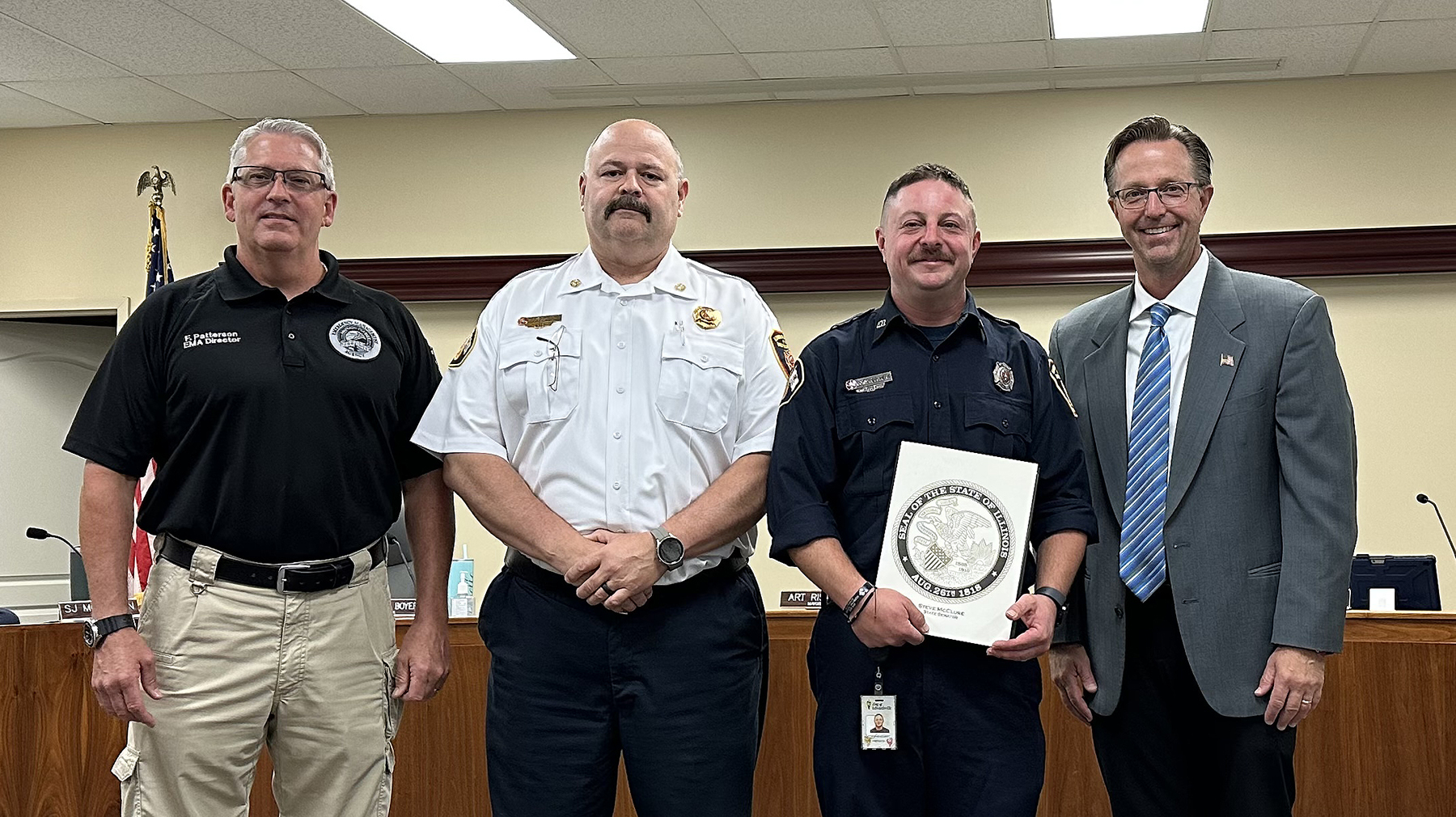 Edwardsville firefighter honored for actions amid deadly pileup