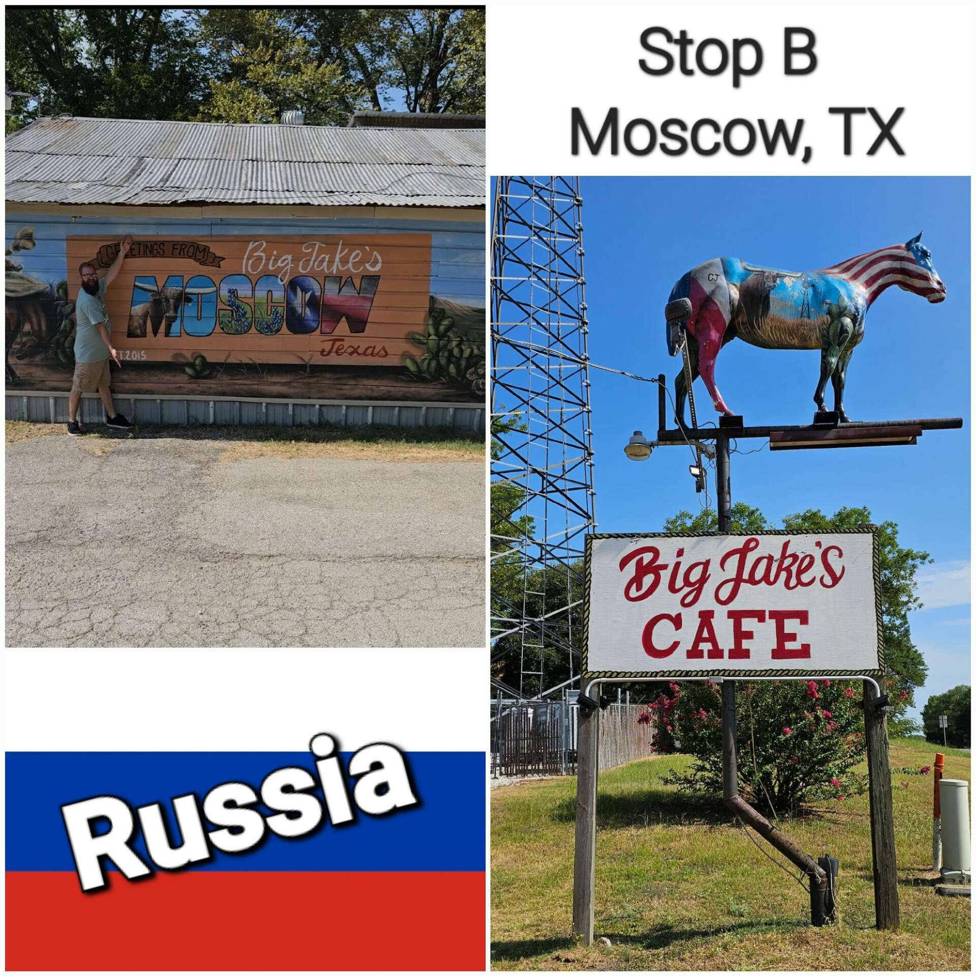 Houston man road trips to 11 Texas cities named after places in Europe