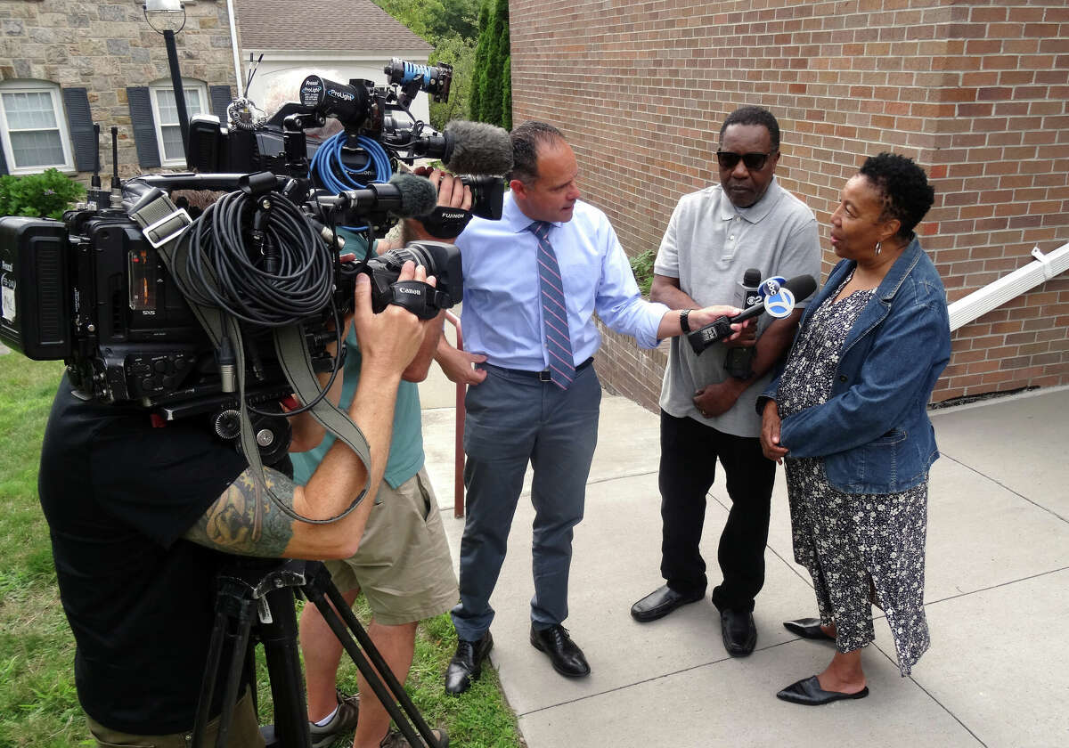 Stamford pastor's family, friends gather for his funeral