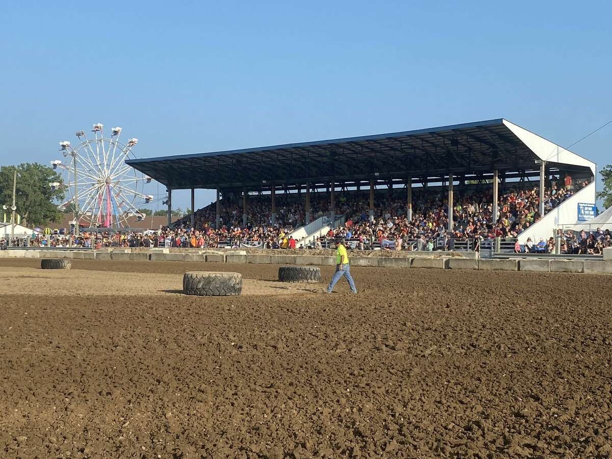 Redneck truckers race for the finish line at Huron County Fair