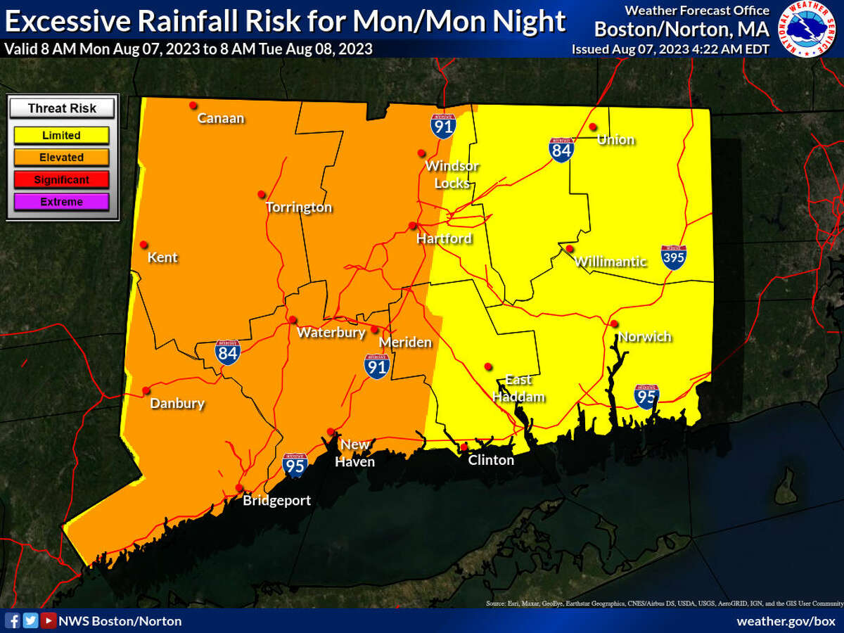 NWS: Storms may bring heavy rain, damaging winds today in CT