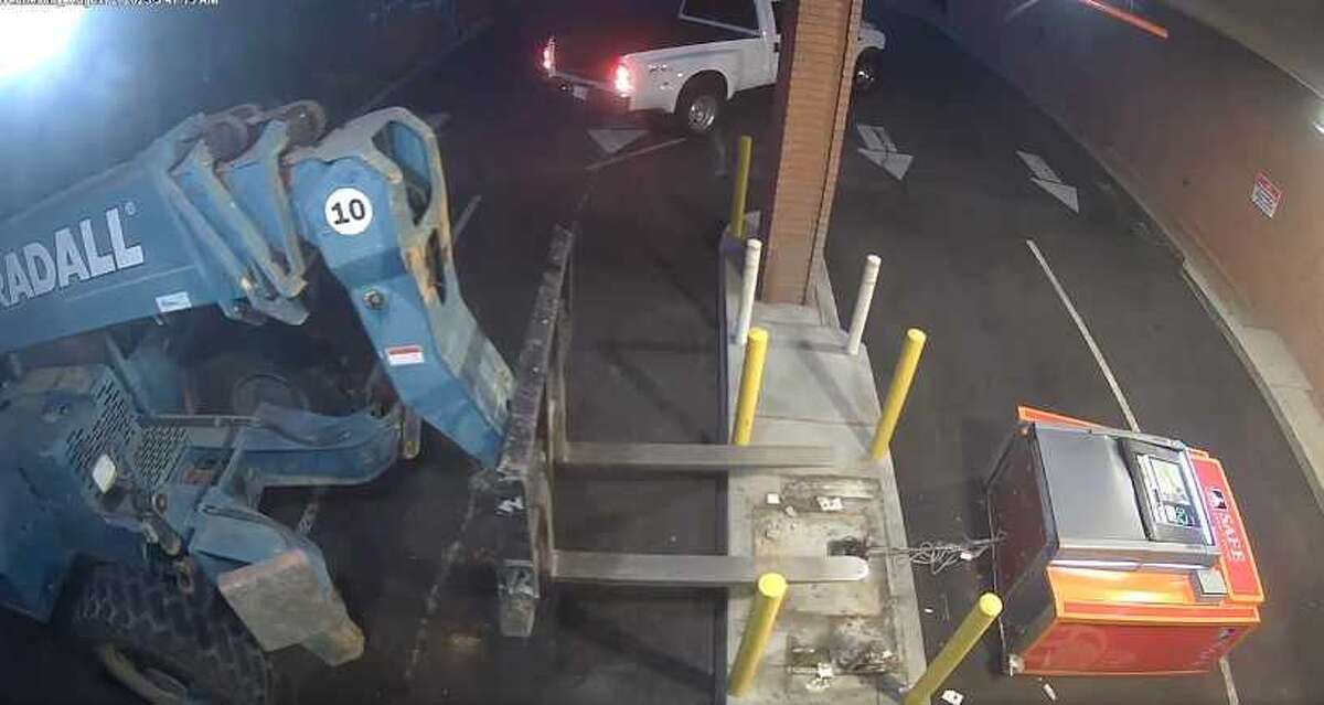 Video shows brazen ATM heist with a forklift that didn't end as planned