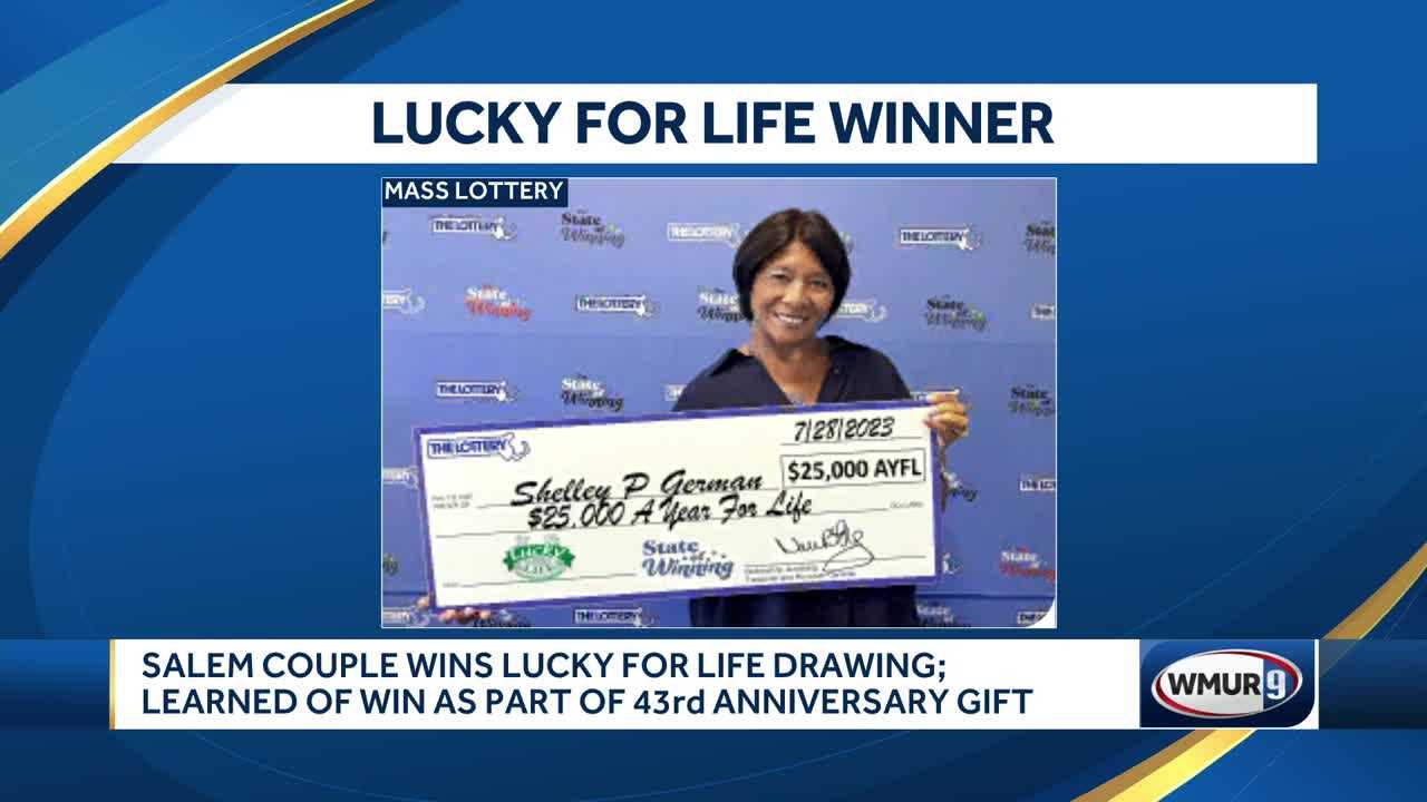 Couple wins 'Lucky for Life' lottery during their anniversary