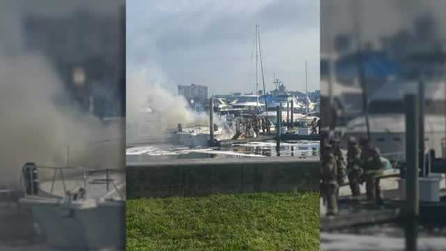 'A really big inferno': Foster dog helps save family from boat fire