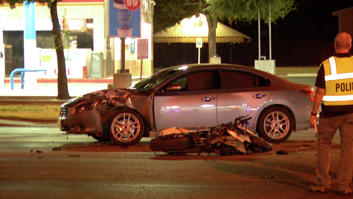 Motorcyclist In Critical Condition After Crashing Into Sedan