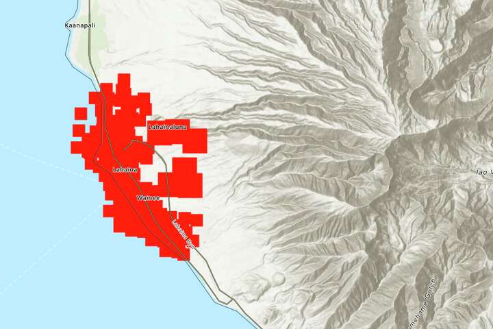 NASA maps show where wildfires are burning on Maui