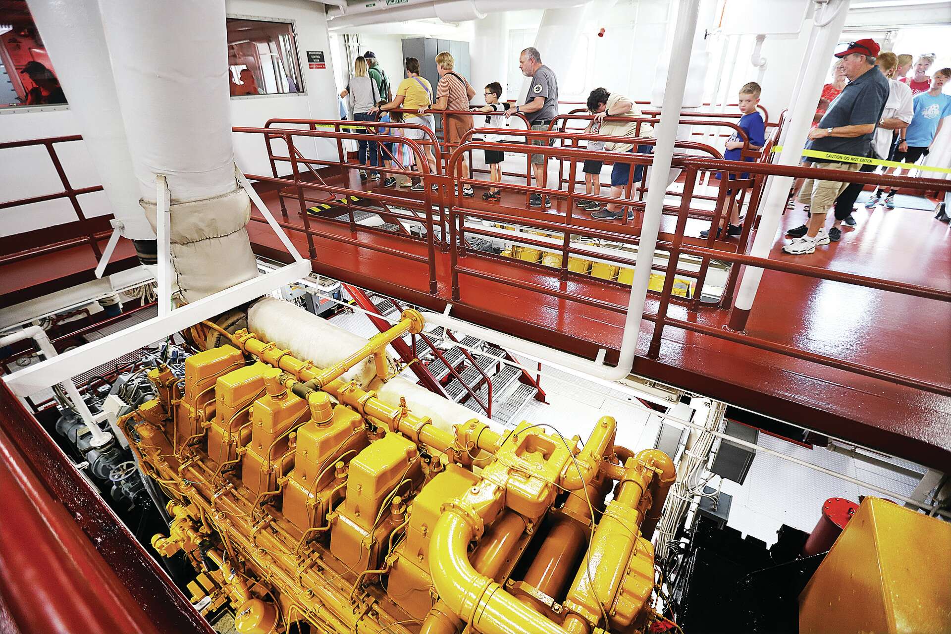 MV Mississippi, a huge Corps of Engineers towboat, visits Alton