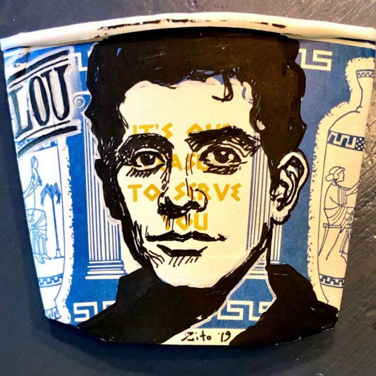 Well-known NYC artist creates giant food mural at Middletown CT diner