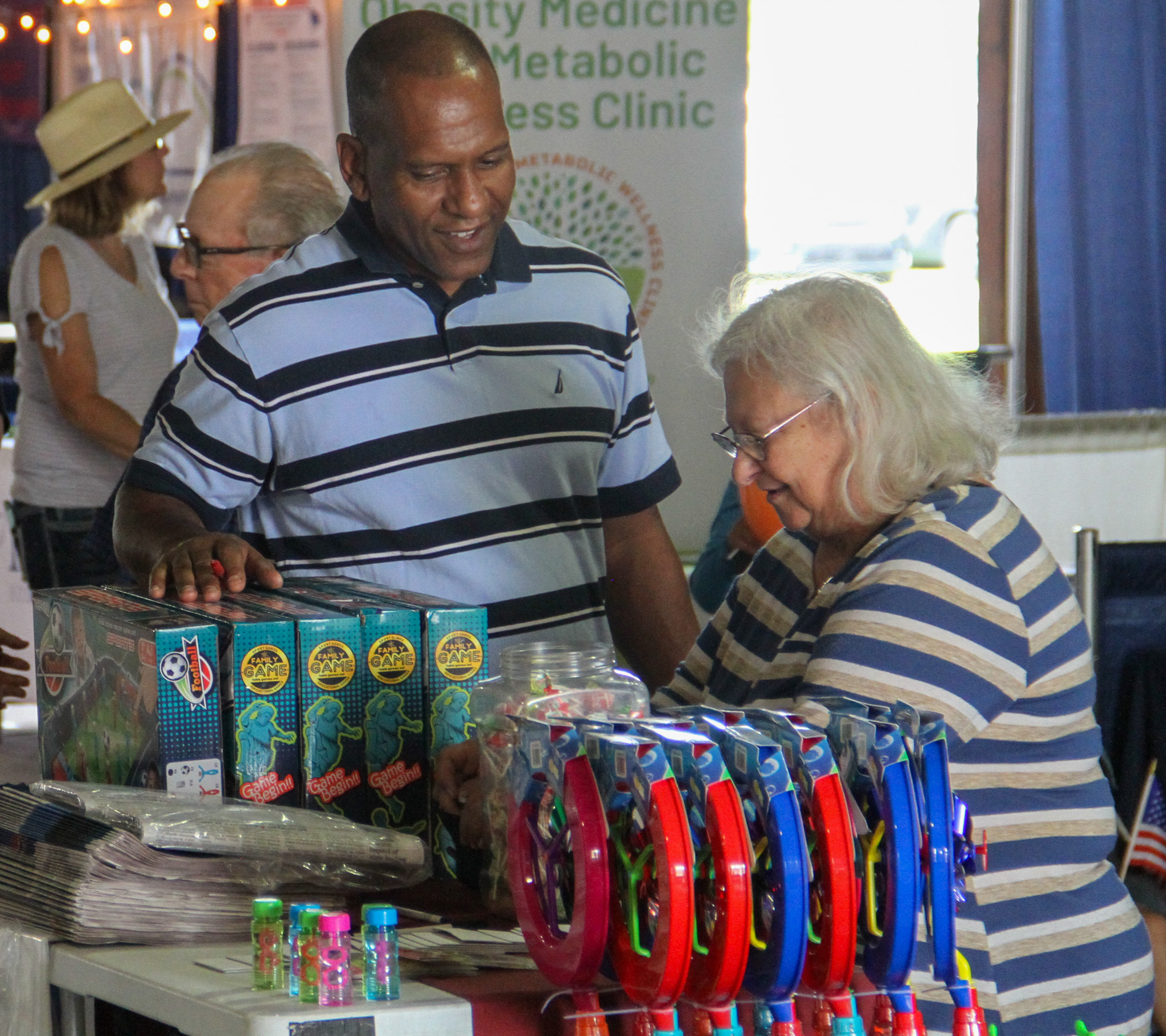 Midland County Fair is underway, fairgoers enjoy Merchant's Day