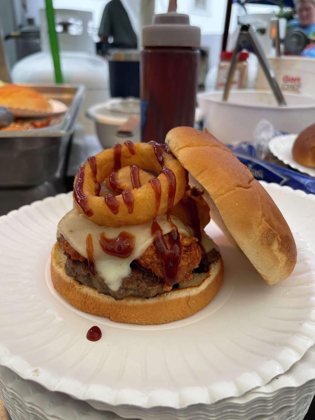 Bechler and Associates Concession's winning chesseburger