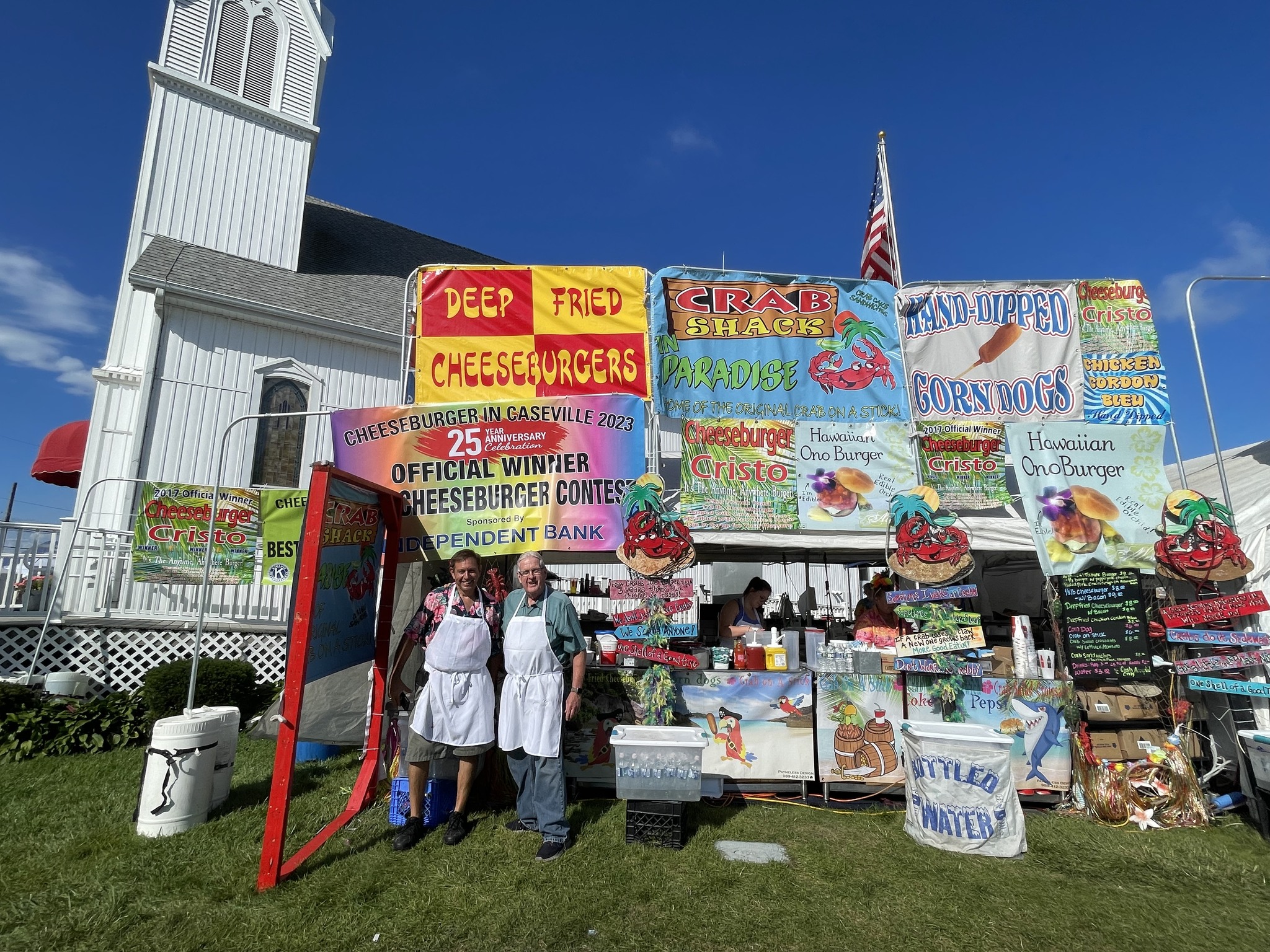 Bechler and Associates Concession's winning chesseburger