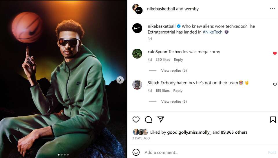 Nike will release Wembanyama's first signature 'alien' shoes in May