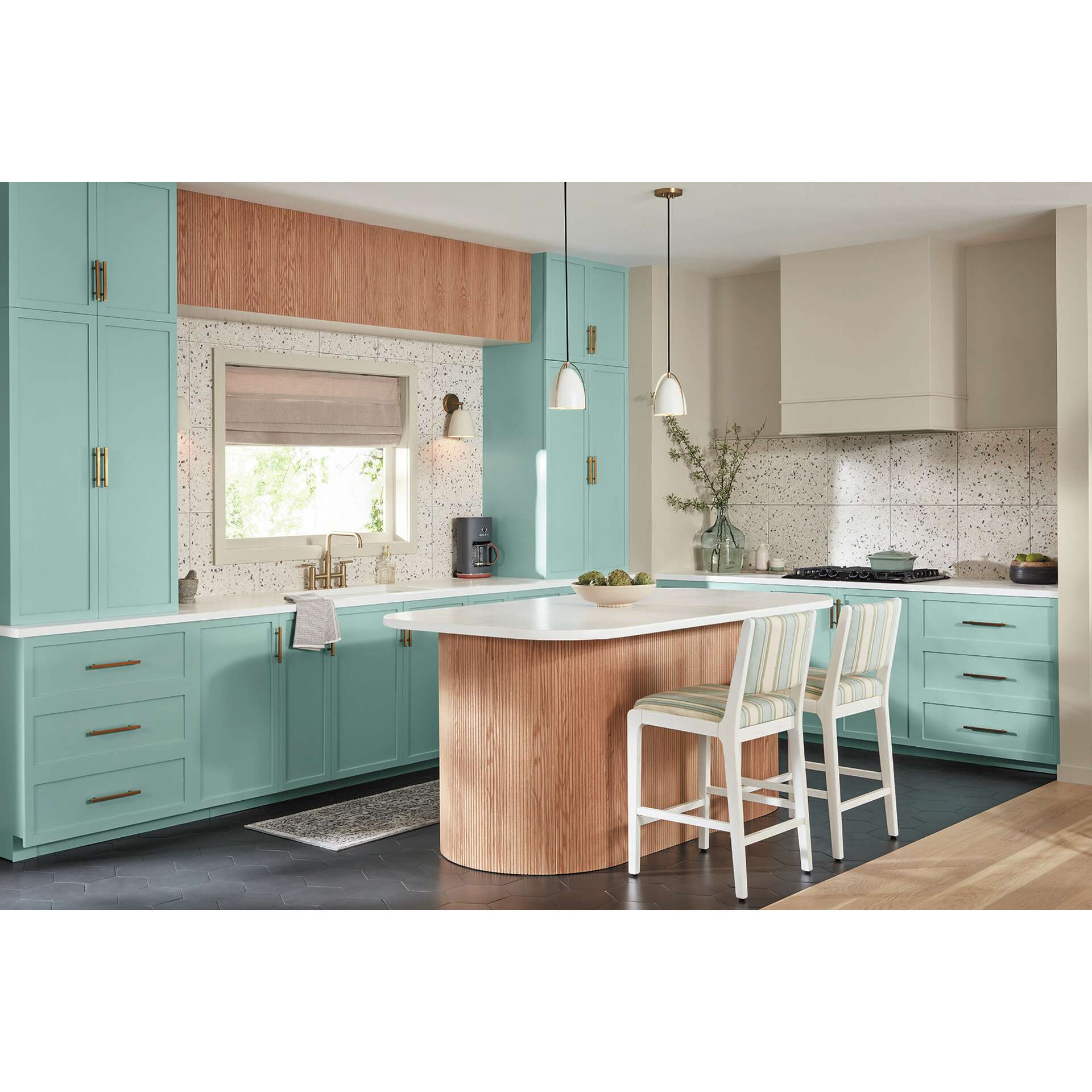 Valspar names a soft turquoise, Renew Blue, as its top color for 2024