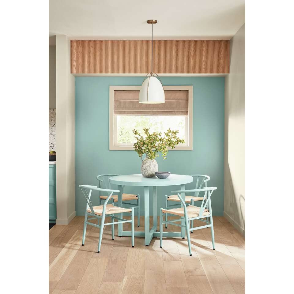 Valspar names a soft turquoise, Renew Blue, as its top color for 2024