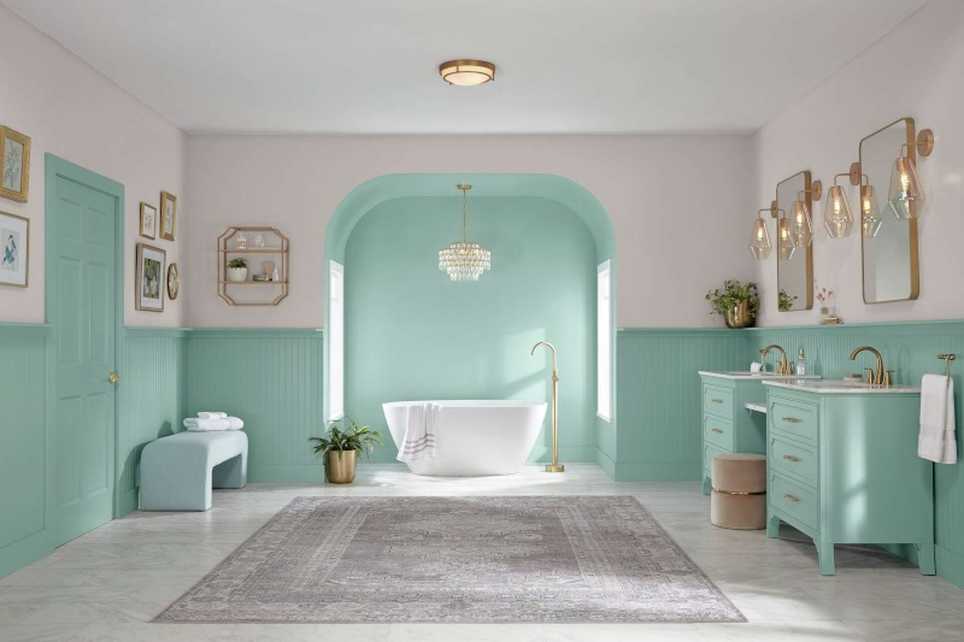 Valspar names a soft turquoise, Renew Blue, as its top color for 2024