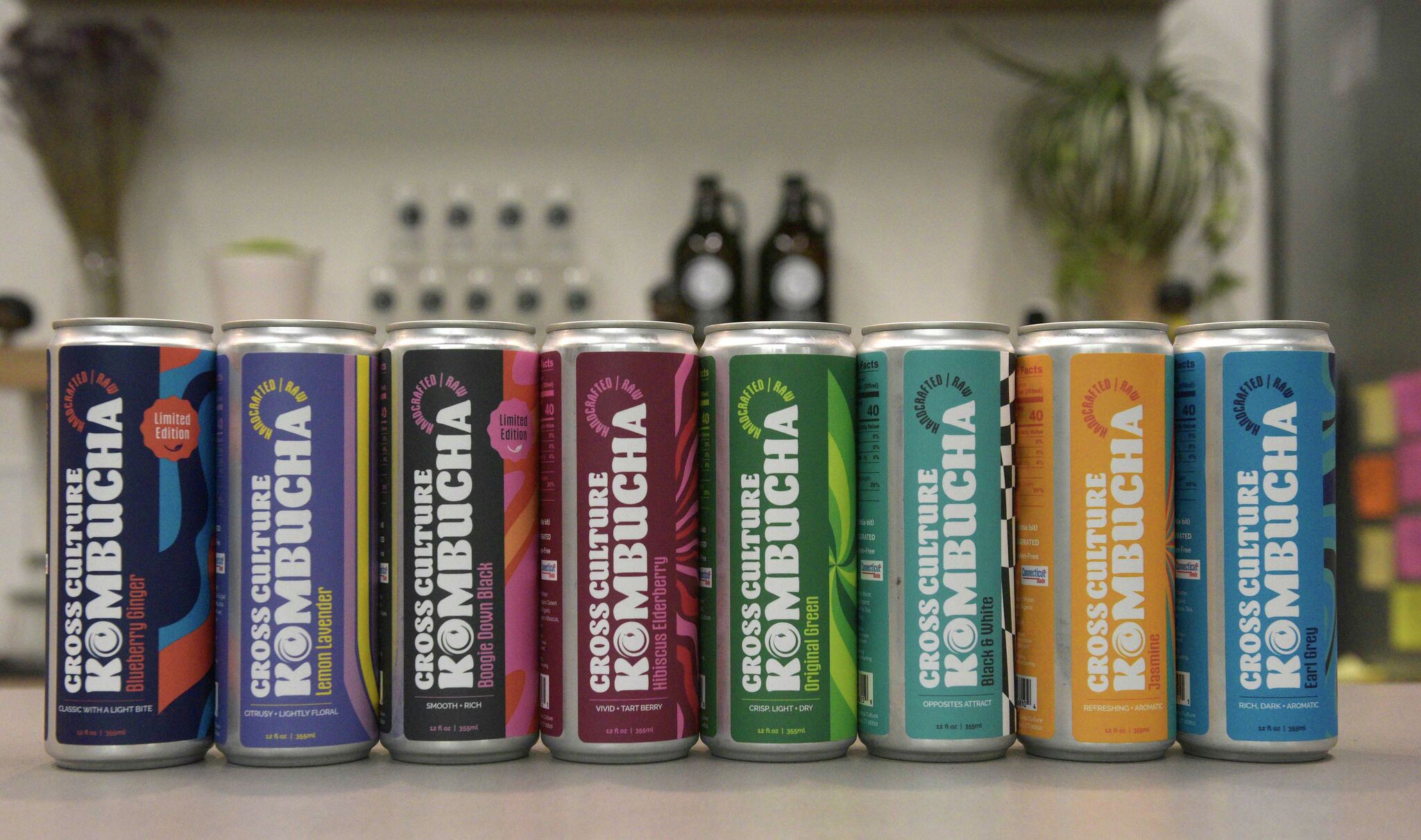Find non-alcoholic beverages in CT at Cross Culture Kombucha