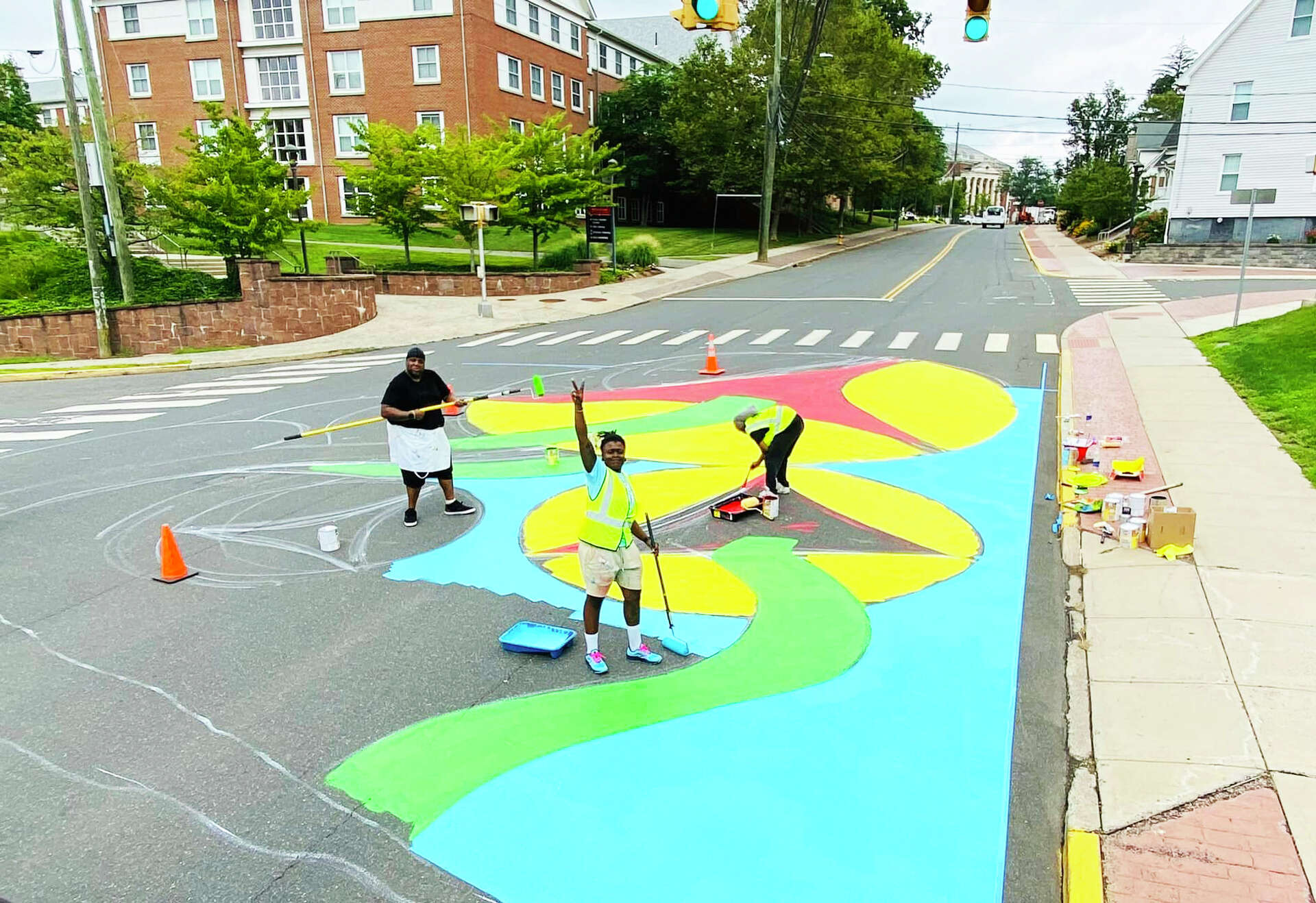 Middletown Beman Triangle crosswalks design imbued with Black history