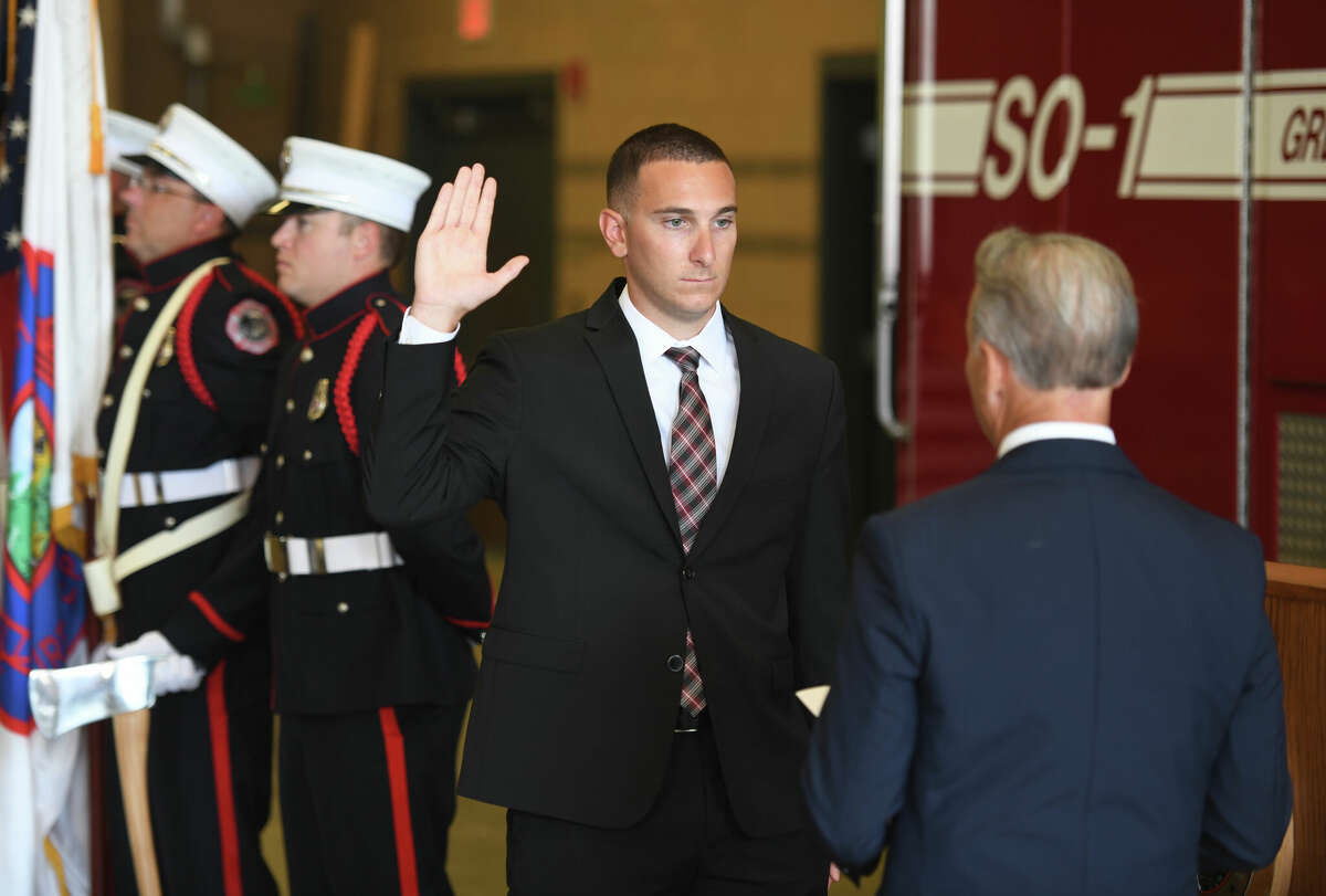 In photos: Greenwich swears in firefighters, first-ever chaplain