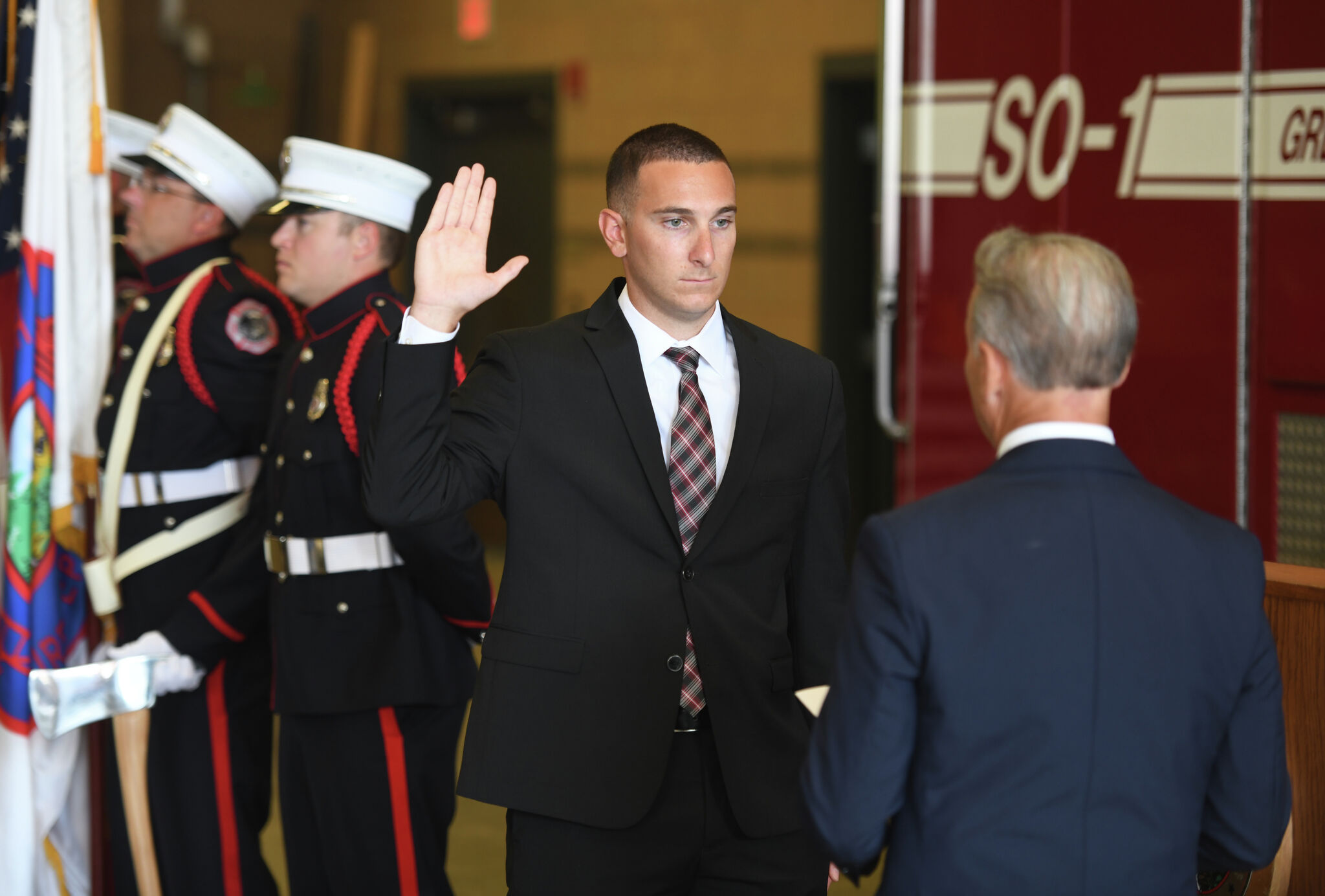 In photos: Greenwich swears in firefighters, first-ever chaplain