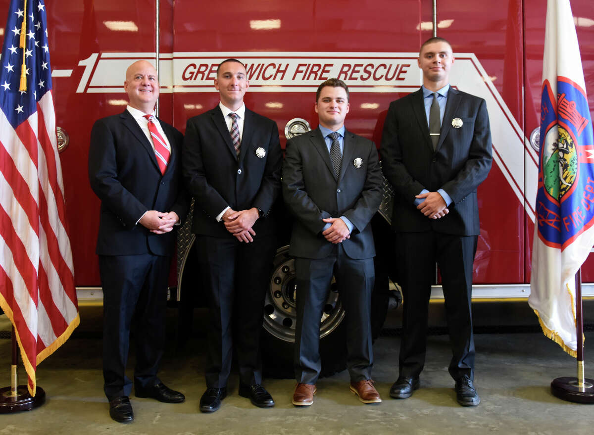 In photos: Greenwich swears in firefighters, first-ever chaplain