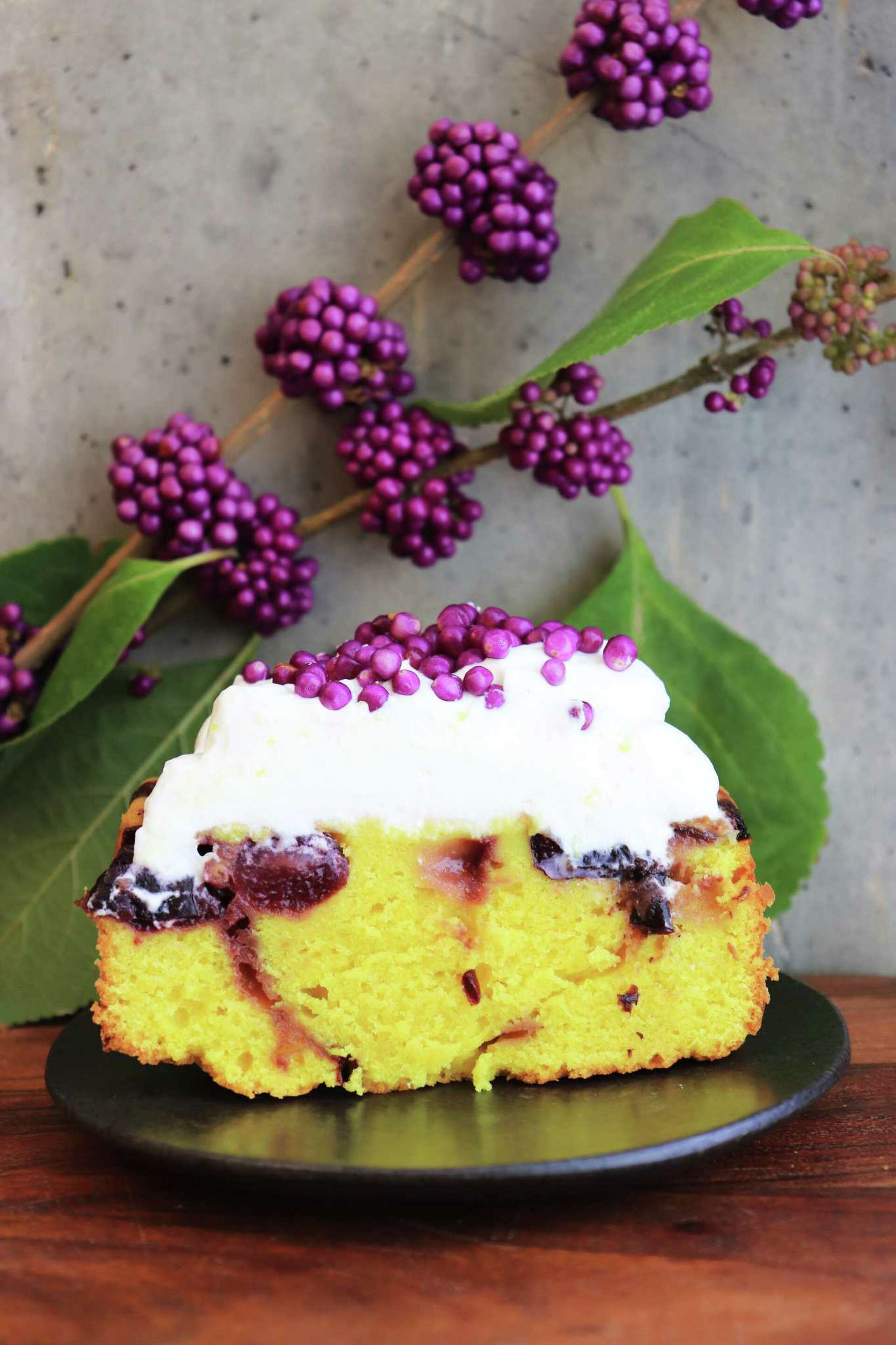 Recipe: Beauty Berry Lemon Cake from Houston chef Anita Jaisinghani