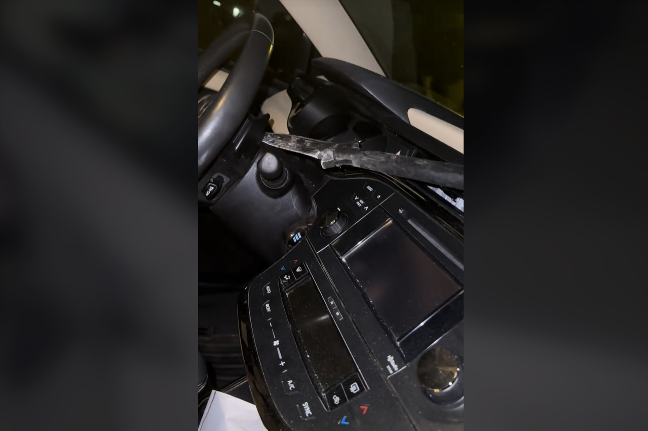 Spear almost impales driver through windshield on Texas highway