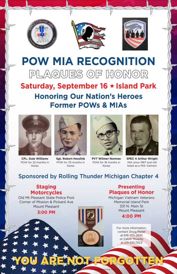 Plaques to be presented to families of POW/MIA soldiers