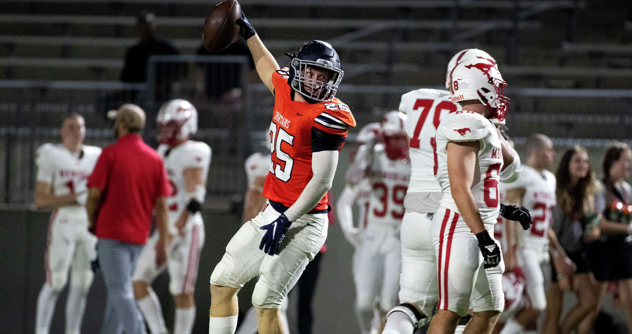 Seven Lakes Spartans defeat Memorial Mustangs in overtime