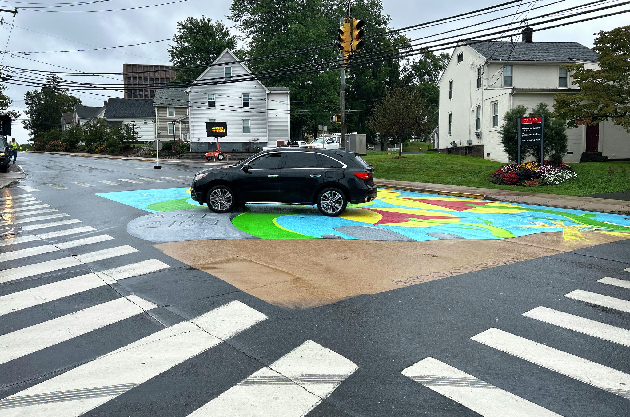 Middletown, artist find remedy for slippery Beman Triangle mural