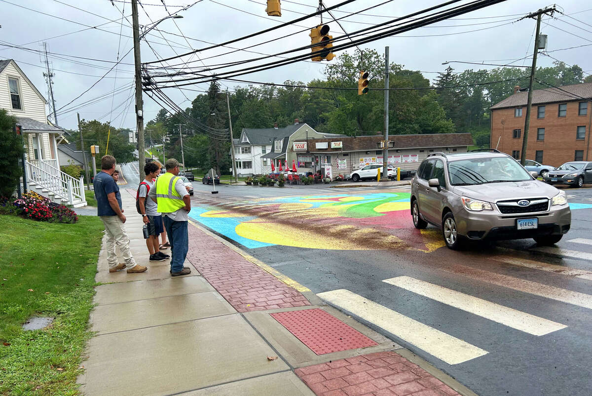 Middletown, artist find remedy for slippery Beman Triangle mural