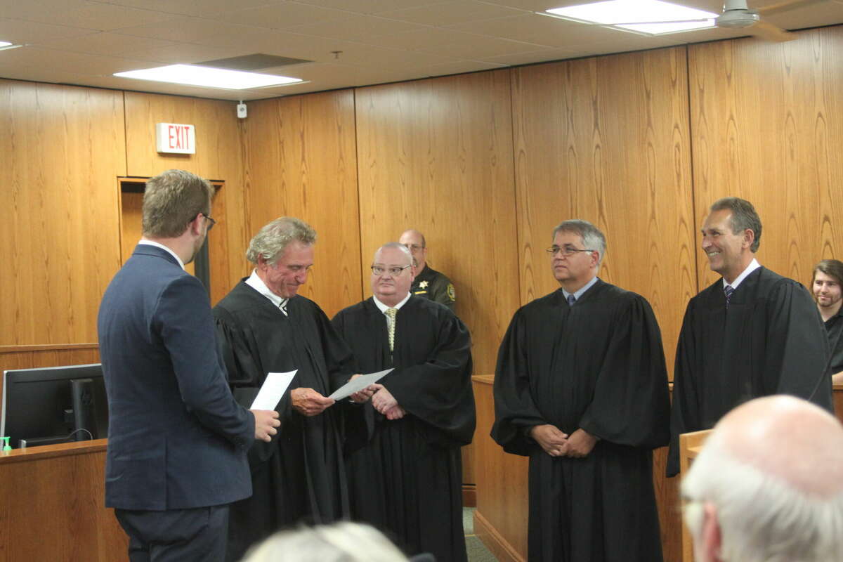 Manistee County swears in Jared Henry as probate judge