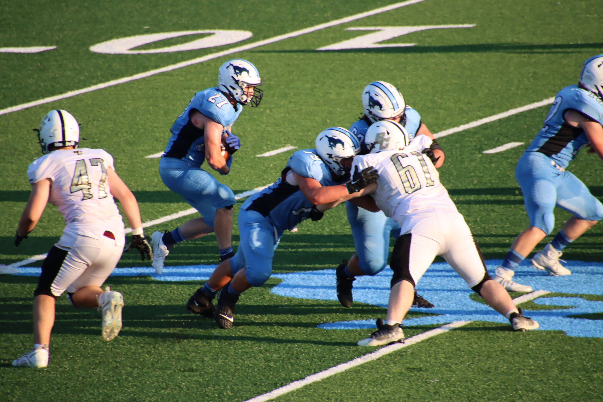 Football Roundup: Lancers, Falcons, Mustangs win