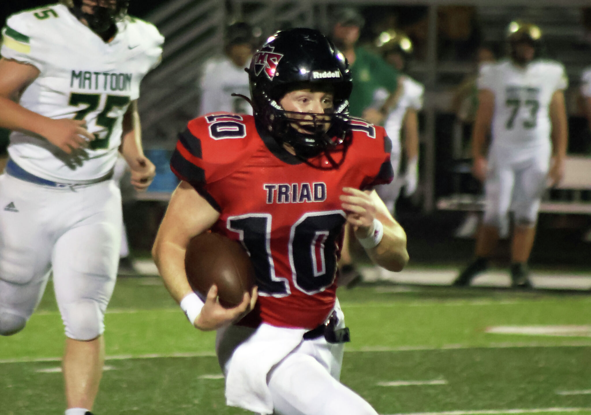 Ackerman throws four touchdowns in Triad’s Week 2 loss to Mount Zion