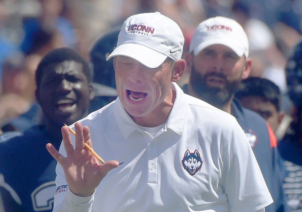 UConn football coach Jim Mora rebuilding roster through portal