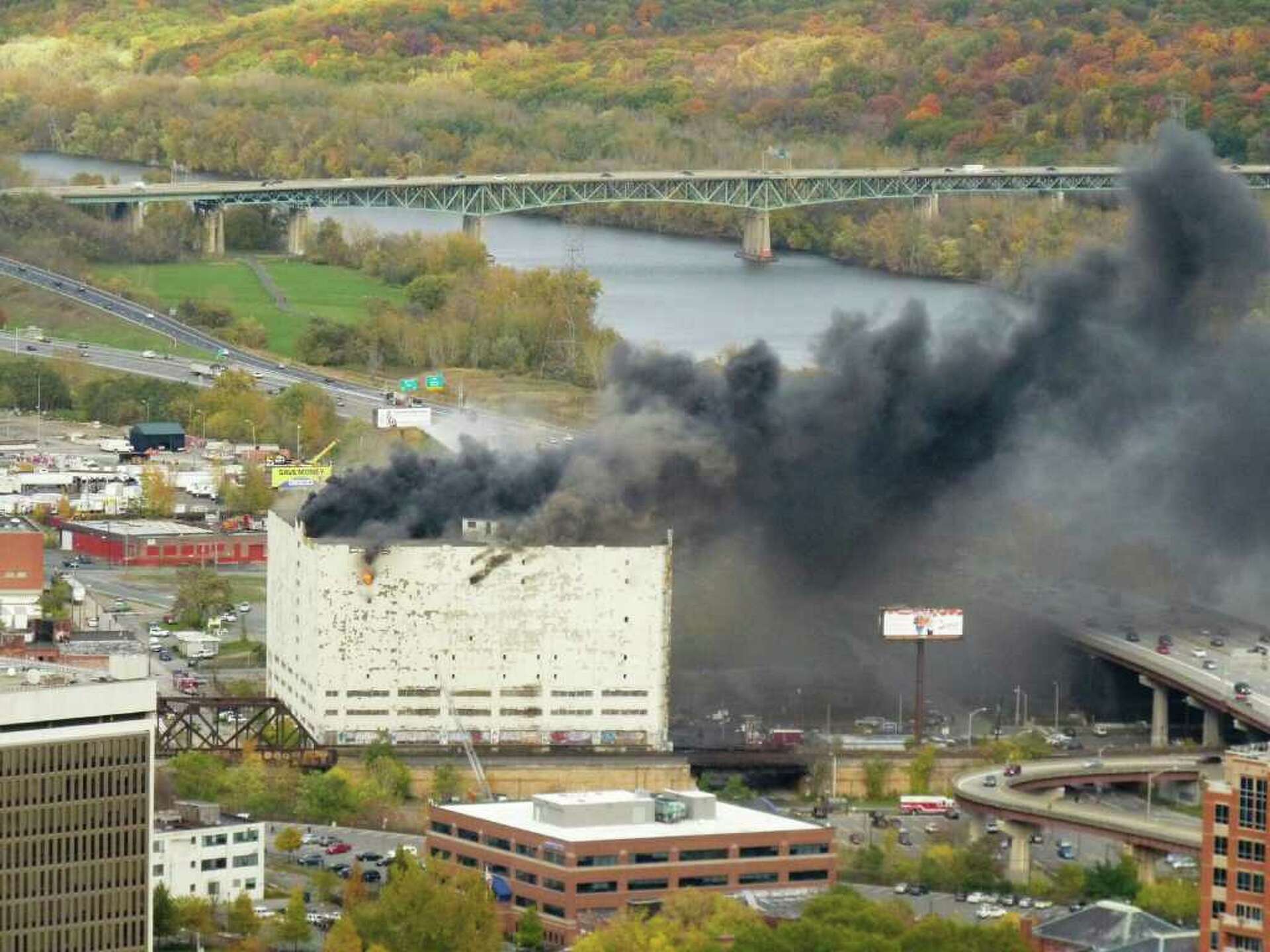 Warehouse to burn for days