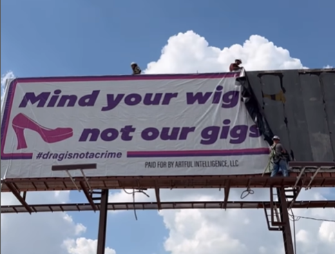 'RuPublicans' unfurl Austin billboard shaming Texas drag ban