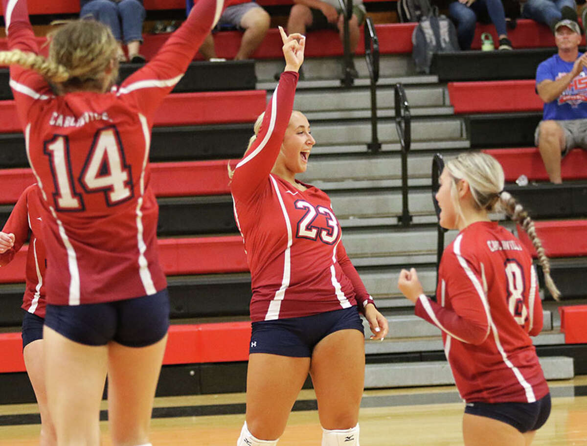 TUESDAY VOLLEYBALL: Cavies climb class ladder, beat Highland