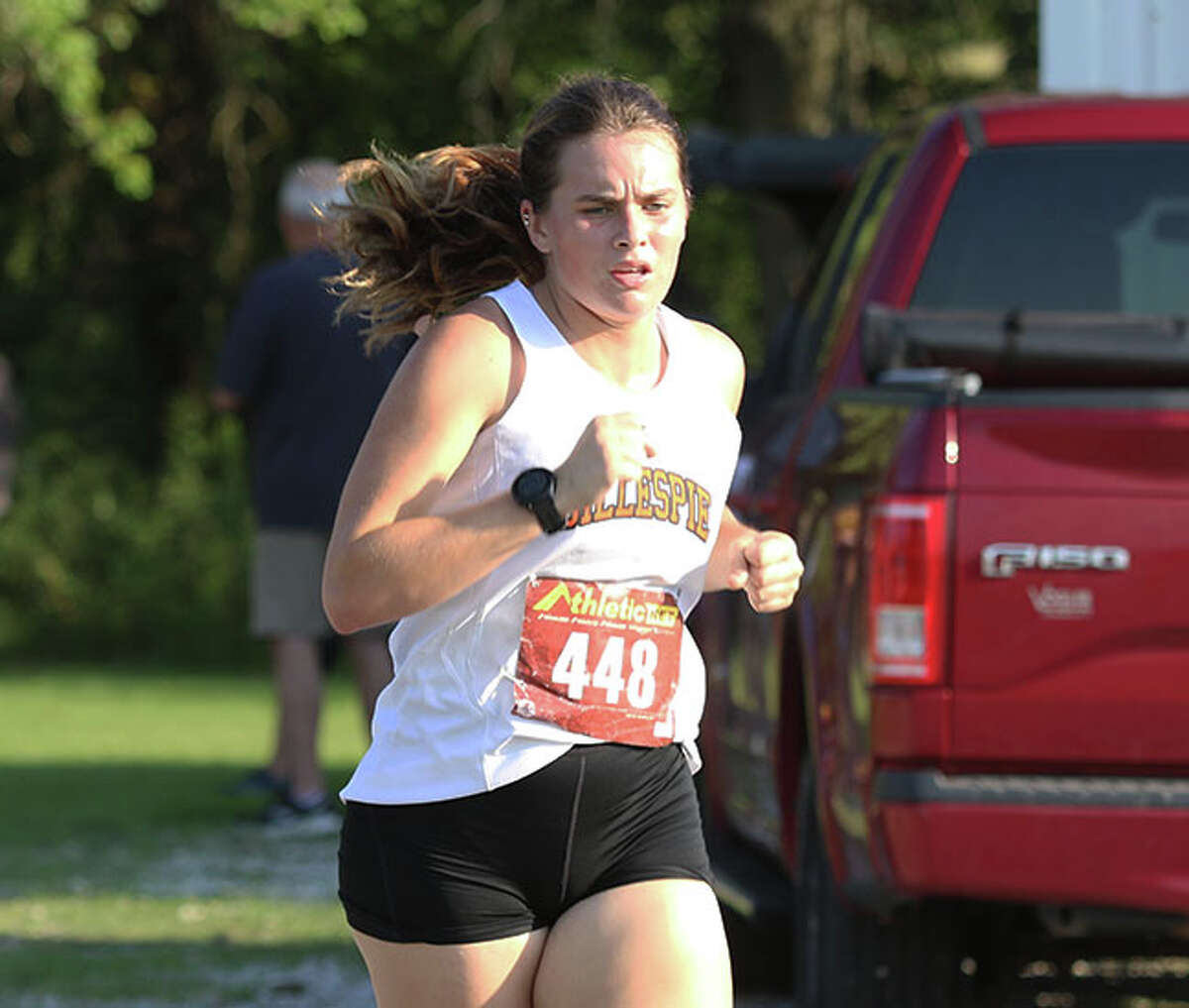 Becca runs with the boys, goes top 10 at Early Meet